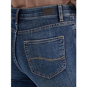 Lee womens Flex Motion Regular Fit 5 Pocket Capri Jeans, Bewitched, 18 US