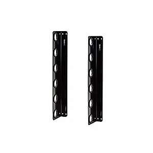 Buyers Products LT37 Hand Rack for Enclosed Landscaping Truck Trailers & Garage or Shed Walls Holds 6 Tools for Shovels, Rakes, Hoes, Heavy Duty Steel, Oversize, Black