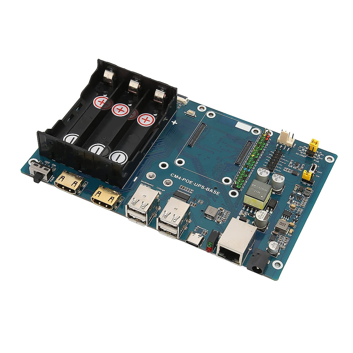 Septpenta Expansion Board Cm4 Poe Ups, Dynamic Route Management Multiple Protection Circuits, HD Multimedia Interface Quad USB 2.0, I2C Interface for Communication