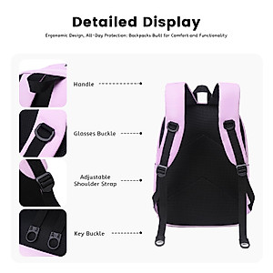 Lanola Laptop Backpack,Cool Student Backpack, Travel Business Backpack-Purple