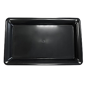 Northwest Enterprises - Black Heavy Duty Rectangular Plastic Tray
