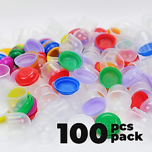 Capsule Vending Machine Translucent Acorn Capsules Empty 100 pcs 1.1 inch - Gumball Machine Capsules Bulk Party Favors Containers - Easter Basket Stuffers Gifts Pinata Stuffers DIY Craft Supplies