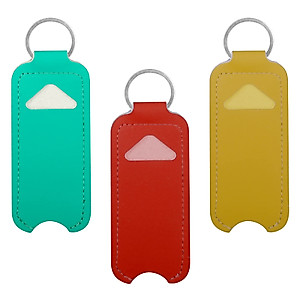 YEEPSYS Chapstick Holder for Lipstick, Keychain Lip Balm Holder, Women Travel Makeup Accessories (3 Pack)