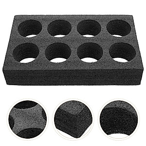 Foam Cup Holder Multi 8-Holes Take Out Cup Holder Tray Coffee Beverage Packing Delivery Tool for Camping Restaurant Refrigerator Home Decor Cup Fixing Holder