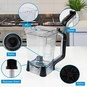 Blender Parts for Ninja 72 oz (9 Cups) XL Pitcher BL610 BL710