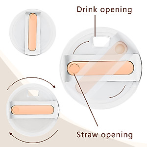 BOTTLAN 2Packs Tumbler Lid Fit for Stanley 40 oz Quencher H2.0 FlowState Cup, Replacement Lids Accessories for Stanley 40oz Adventure Quencher Tumbler, Spill Proof BPA Free and Dishwasher Safe (White)