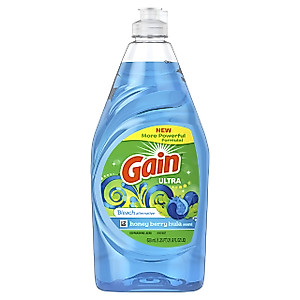 Gain Ultra Bleach Alternative Dishwashing Liquid Dish Soap, Honey Berry Hula Scent - 21.6 Fluid Ounce (Pack of 2)