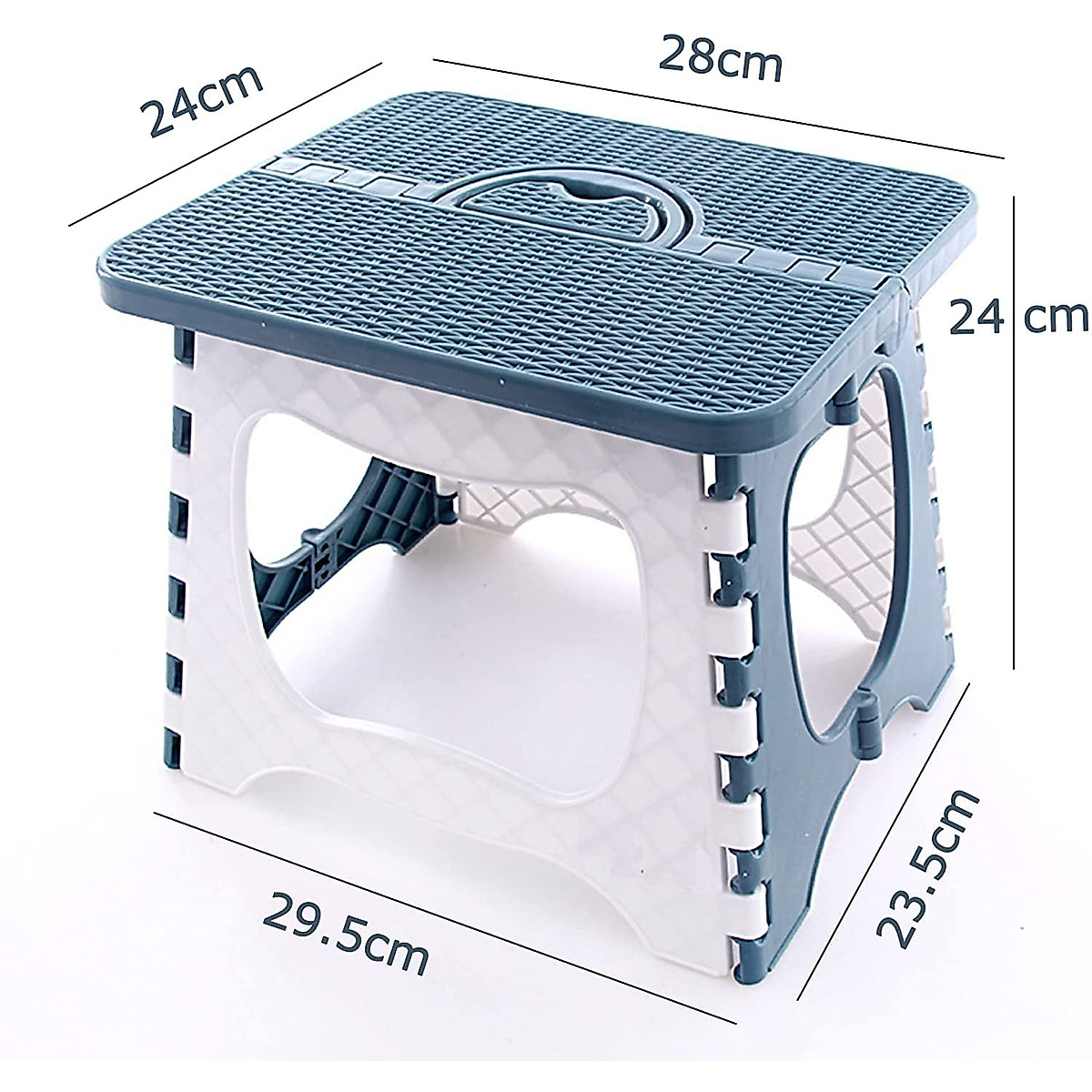 9 Inch Folding Step Stool Step Platform Anti Slip Top Portable Compact Foldable Step Ladder for Bathroom, Garden, Library, Kitchen, School, Closet & Shower for Kids and Adults