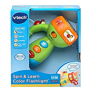 VTech Spin and Learn Color Flashlight, Lime Green
