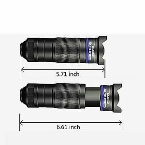 36x Cell Phone Zoom Lens Kit 4 in 1 with Phone Clip High-Definition Universal Kit for Most of The Cell Phone Good Color Reproduction for A Variety of Phone
