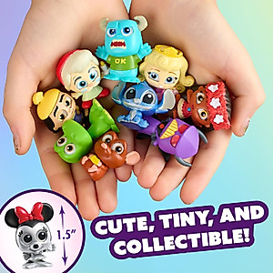 Disney Doorables Mega Pack - Bundle of 3 Disney Doorables Mini Peek Figures for Kids and Adults Plus Palace Pets Stickers | Disney Collectibles Toys