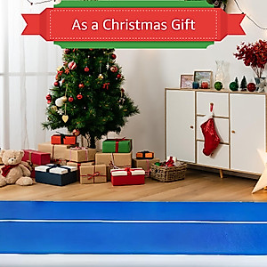 Erweater 20FTx6.6FTx 8INCH Air Gymnastics Track MatThickness, Gymnastics Tumbling Air Mat Inflatable Tumble Track, for Tumble/Gym/Training/Yoga/Exercise/Cheerleading/Water, with Electric Air Pump