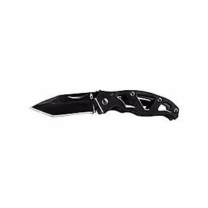 Gerber Gear 31-001729N Paraframe Mini Knife, Tanto Knife, Small Pocket Knife, EDC, Black