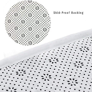 Spa Bathroom Mat Green Bamboo Leaves Stone Purple Flower Meditation Zen Garden Spring Scenery Pattern Flannel Rugs Bath Kitchen Doorway Aisle Cloth Carpet Home Decor 17.71 x 29.52 Inch