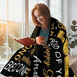 NIAXAYER 2023 Graduation Decorations Gifts Blanket, Graduation Gifts for Her Him,Graduation Party Supplies, Student Graduation Gifts,Graduate Souvenir for Senior Students Throw Blanket 50"x 60"