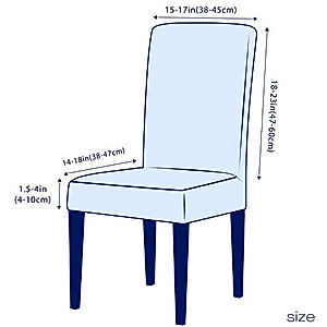 SUBRTEX Dining Room Chair Slipcovers Parsons Chair Covers Set of 2 Stretch Dining Chair Covers Removable Washable Kitchen Chair Covers Chair Protector Covers for Dining Room,Party,Hotel(Khaki)