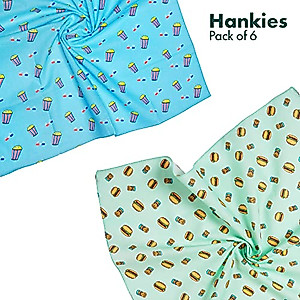 HexaFun 100% Pure Organic Cotton Unisex Handkerchief, Multi-color & Printed, Soft & Stylish