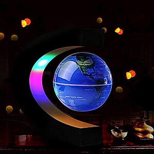 Floating Globe Magnetic Levitating Globe Cool Gadgets Gifts Office Decor for Men Fun Tech Gifts Magnetic Floating Globe Spinning Globe with LED Light