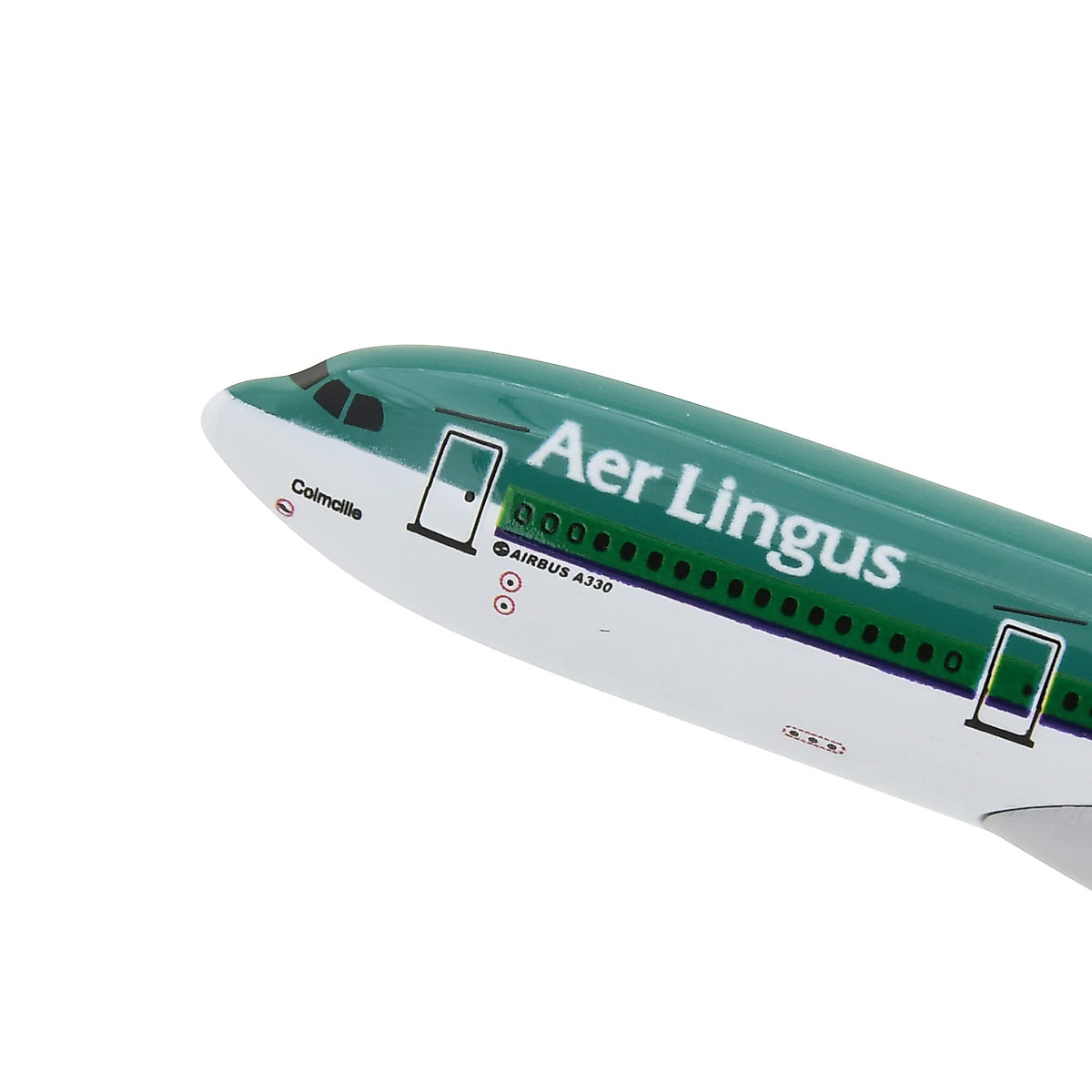 TANG DYNASTY 1:400 Air Bus A330-300 Ireland AER Lingus Metal Airplane Model Plane Toy Plane Model (Green)