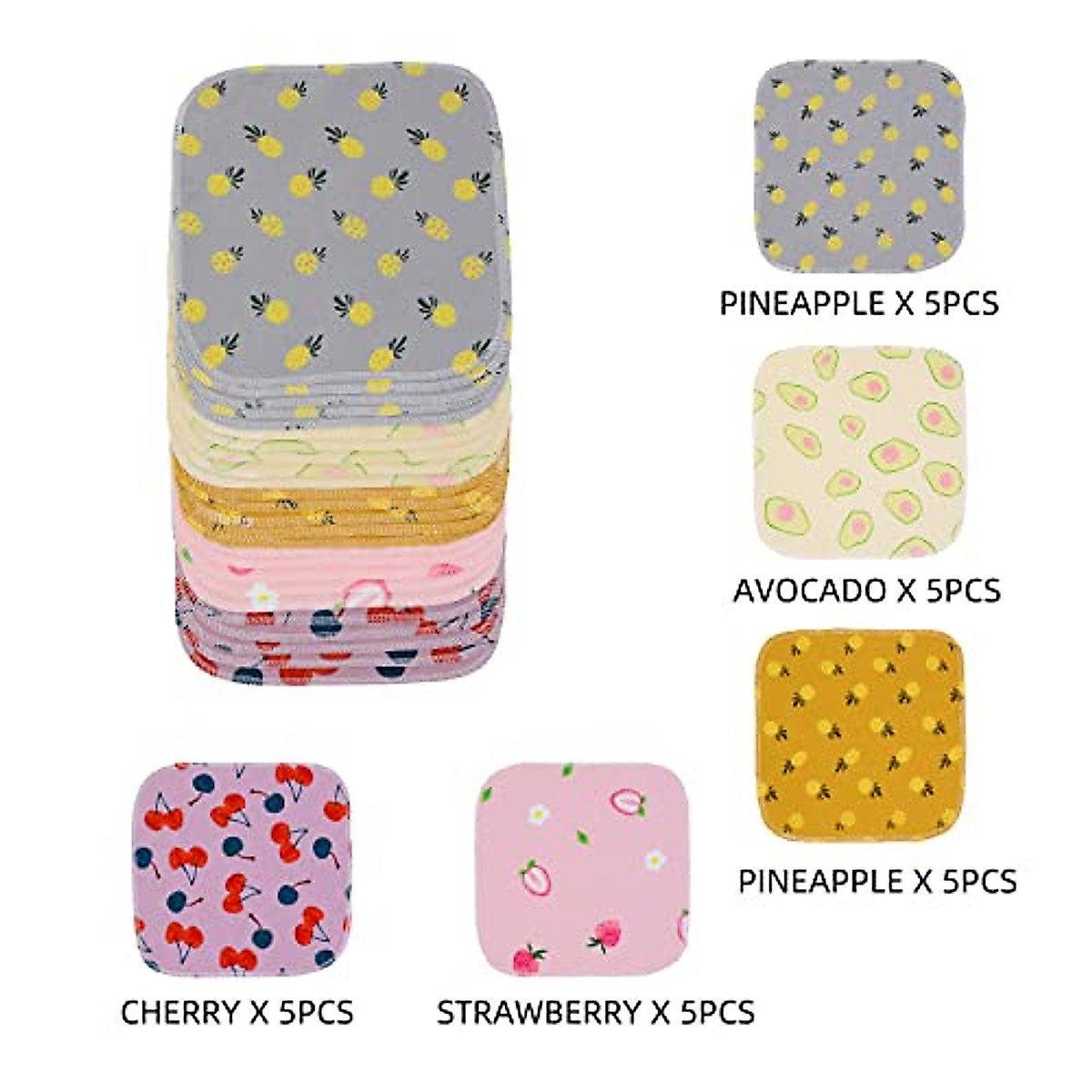 Paperless Towels Roll Washable Cotton Cloth, Reusable Paper Towels - 25 Pack with Durable Cardboard Roll - 10" X 10" Zero Waste Reusable Napkins Eco Friendly