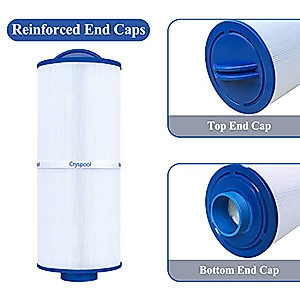 Cryspool MPT-Thread Spa Filter Compatible with Marquis 35, Marquis Spa 20042, 20092, 370-0240, PPM35SC-F2M, 5CH-352, FC-0196, 35 sq.ft, 2 Pack