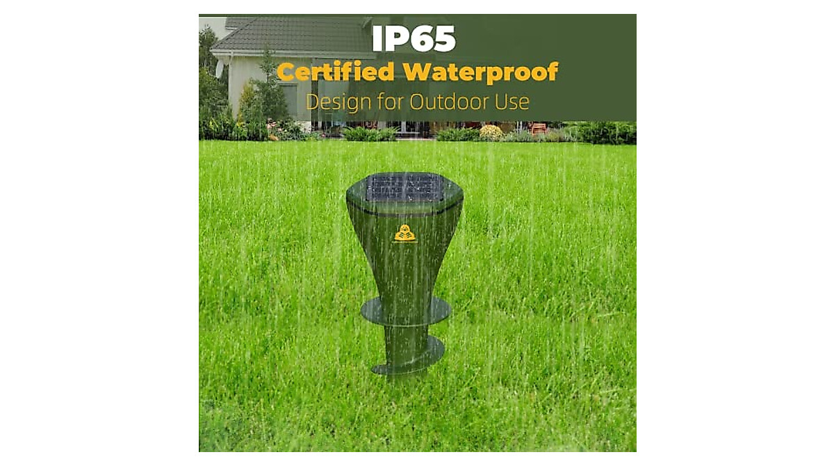 Mole Repellent Screw Solar Powered Outdoor Groundhog Deterrent ...