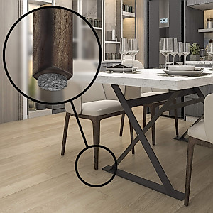 GorillaFelt Chair Leg Floor Protectors/Felt Chair Glides (Set of 16) Tap-On Felt Furniture Pads Guaranteed to Stay On, 1 Inch Round Chair Sliders