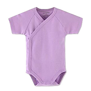 Baby Boys Girls Short Sleeves Kimono Clothes Cotton Baby Side-Snap Bodysuit Pack of Baby Layette Set (Newborn)