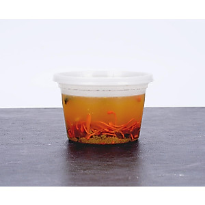 EDI [16 OZ, 25 Sets] Plastic Deli Food Storage Containers with Airtight Lids | Microwave-, Freezer-, Dishwasher-Safe | BPA Free | Heavy-Duty | Meal Prep | Leakproof | Recyclable