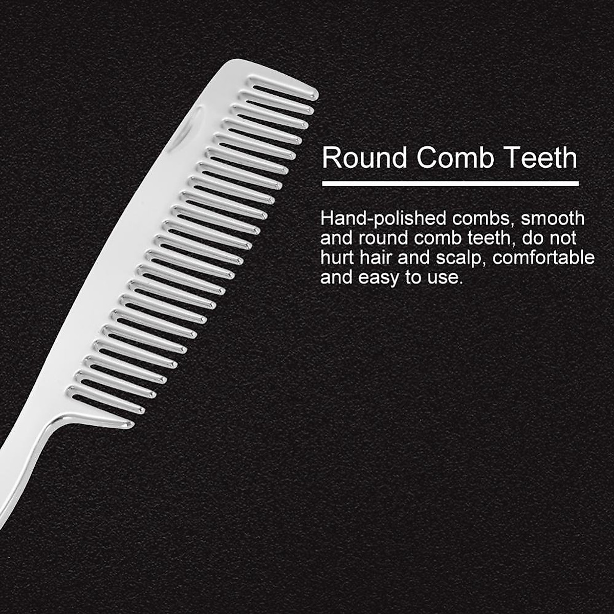 Folding Beard Comb, Portable Folding Mustache Tool Bottle Opener Portable Stainless Steel Beard Comb for Salon and Home Use