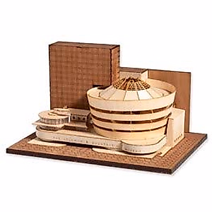 Little Building Co Guggenheim Museum Scale Replica kit, Frank Lloyd Wright midcentury Modern Architecture. NYC Architectural fine Wood Accurate Model