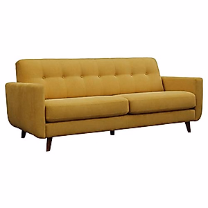 Amazon Brand – Rivet Sloane Mid-Century Modern Sofa Couch, 79.9"W, Yellow