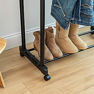 IRIS USA Adjustable and Extendable Double-Rod Clothes Garment Rack