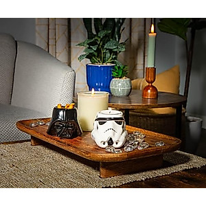 Silver Buffalo Star Wars Darth Vader and Stormtrooper Helmets Sculpted Mini Mugs | Set of 2