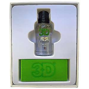 3D Ceramic Coating + Graphene Infused Kit - 30ml - Superior Oleophobic and Hydrophobic Properties Provide Long Lasting Protection & Durability - Includes Applicator