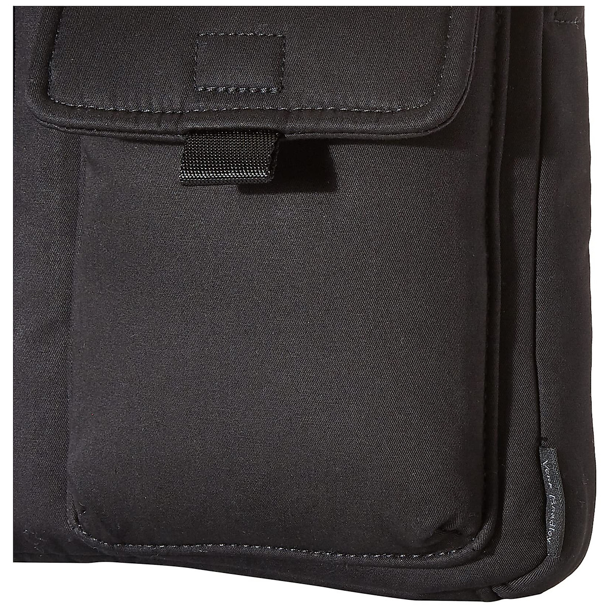 Vera Bradley Women's Cotton Utility Small Crossbody Purse, Black - Recycled Cotton, One Size