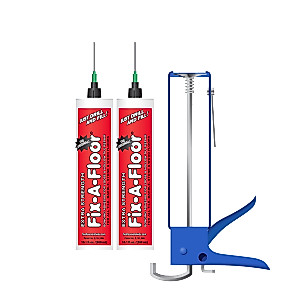 The Original Fix-A-Floor Micro Syringe Injector For Loose & Hollow Tile Repair PRO Pack (2) *Comes With Recommended 10:1 Thrust Non Dripless Caulk Gun