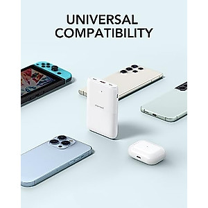 Charmast Small Portable Charger 10000mAh, 20W Mini Power Bank USB C Fast Charging, Ultra-Compact Slim Battery Pack LED Display, Travel Essentials Compatible with 15 14 13, Samsung Galaxy, iPad