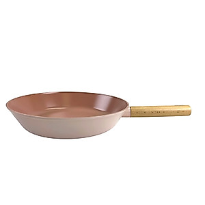 Neoflam 11" Nonstick Pink Color Pan for Stove Top and Induction | Wood Handle | Made in Korea (11" Pan)