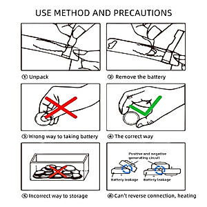 Siiboat Watch Batteries 80PCS - AG0, AG1, AG3, AG4, AG5, AG7, AG10, AG13, 1.5V Alkaline LR41 LR44 Assorted Button Coin Cell Batteries