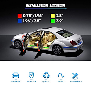 Universal Car Door’s Collision-Proof Strips Car Door Edge Guards Anti-Collision Adhesive Strip Invisible Transparent Bumper, Scratch-Resistant Body, Protect Car Door, Rear Bumper(33Ft x 2.8In)