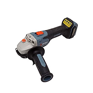 SENIX X2 20 Volt Max* 5-Inch Brushless Angle Grinder Tool, 8500 RPM Max, 3-Position Auxiliary Handle, Spring-Loaded Safety Slide Switch, 2.5 Ah Battery and Charger Included (PAX2125-M2)