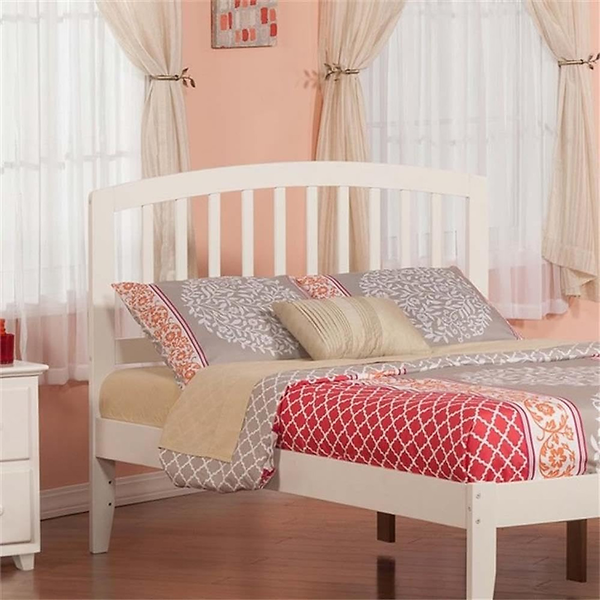 Leo & Lacey Full Spindle Headboard in White