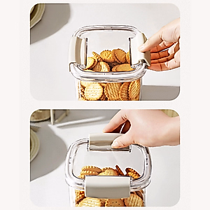 CENGNIAN Airtight Food Storage Container Set, BPA Free Kitchen Pantry Organization Canisters with Leak Proof Lids, Airtight Cereal Containers Storage (1500ml)