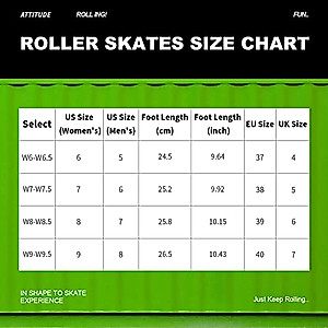 RollingBunny Roller Skates for Women Girls - Classic High-Top PU Leather Quad Roller Skates for Outdoor and Indoor, ABEC-7 Bearings, Ankle Support, Solid and Comfortable
