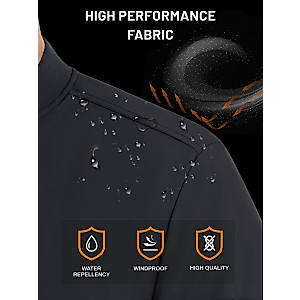 MAGNIVIT Black Bomber Coat Mens Jacket Fashion Trendy Mens Bomber Coats Lightweight Windbreaker Jackets Lightweight Full Zip Flight Jacket