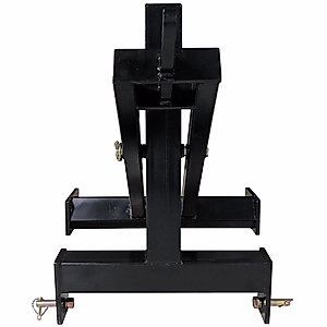 Titan Attachments 3 Point Scissor Lift Fits Category 1 Tractors, Material Handling Lift for Raising, Lowering & Extending Hay Bales to Stack