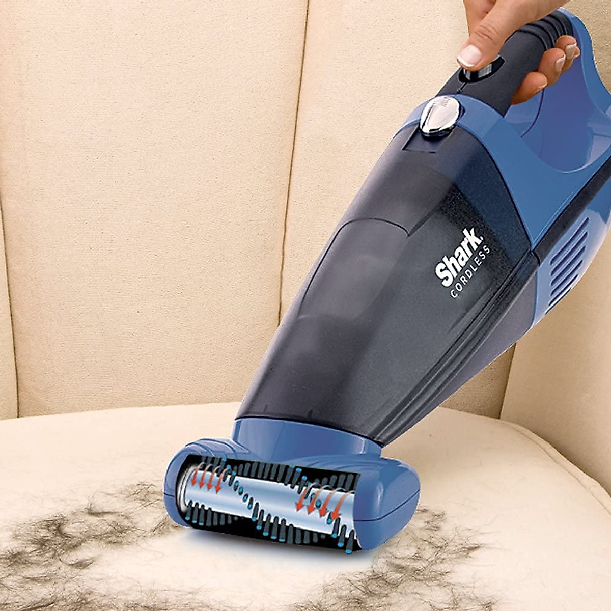 Shark SV75Z /LV800 Pet-Perfect Cordless Bagless Portable Lightweight Handheld Vacuum Rechargeable Battery Blue (Renewed)