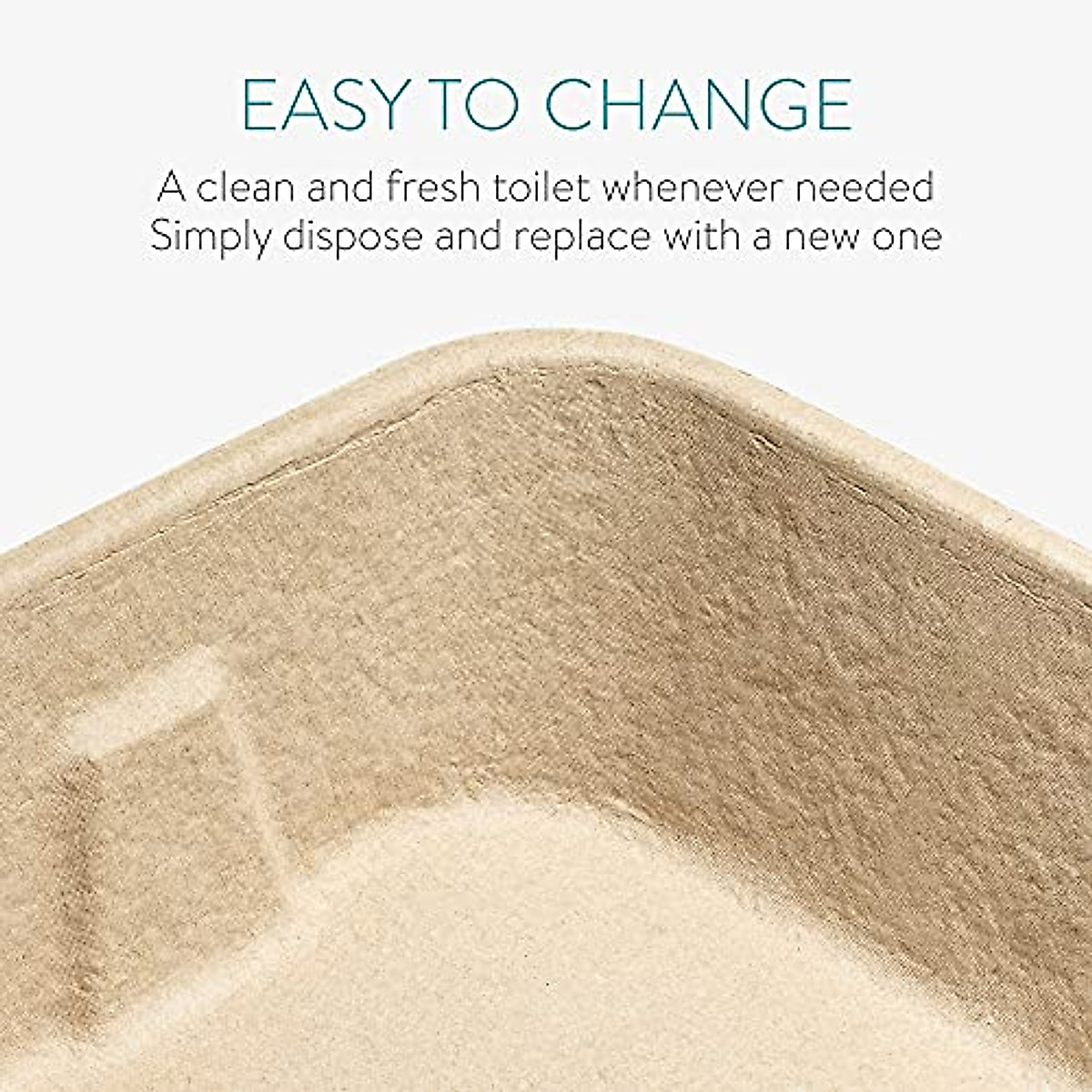 Navaris Disposable Cat Litter Trays (Pack of 5) - Cardboard Liner Tray for Cats Made of 100% Paper - Use Alone or As Box Liners - 15.9" x 11.8"