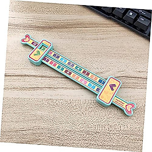 Ciieeo 3PCS Wooden Toys Wooden Puzzles Puzzles Puzzles Numbers Matching Toy Montessori Math Toy Early Educational Stationery Cartoon Teaching aids Material Ruler